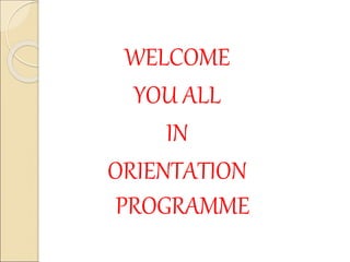 Orientation Programme | PPT