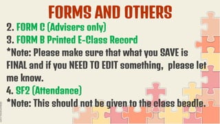 SAMPLE CLASS ORIENTATION FOR STUDENTS AND TEACHERS | PPTX