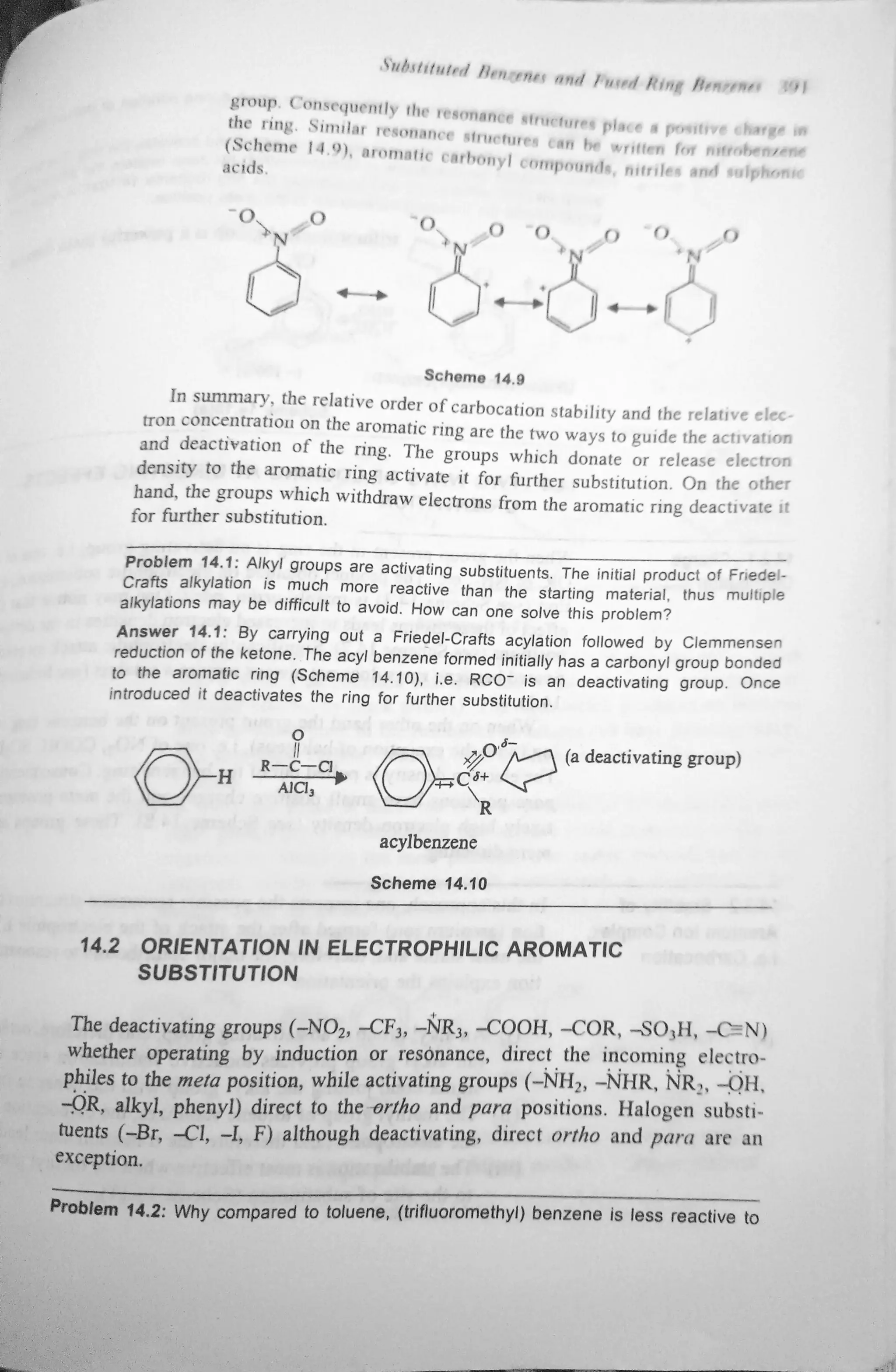 orientation and reactivity of benzene substituitents | PDF