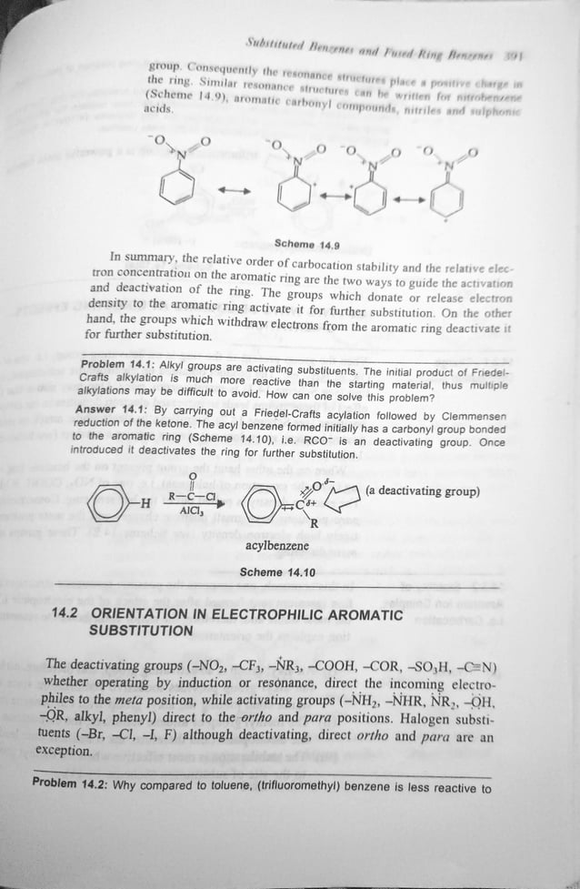 orientation and reactivity of benzene substituitents | PDF
