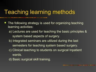 Orientation to Surgery - Department before entering Clinical postings ...