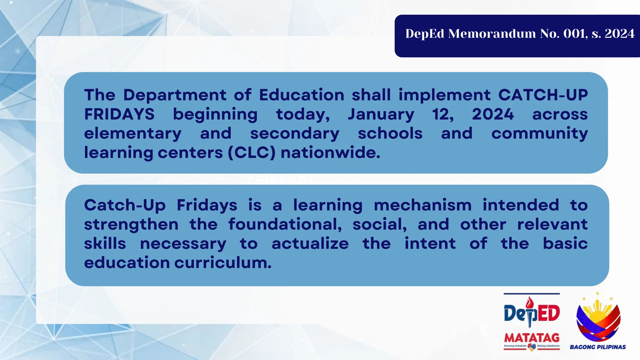 Orientation-on-the-Implementation-of-Catch-Up-Fridays (2).pptx