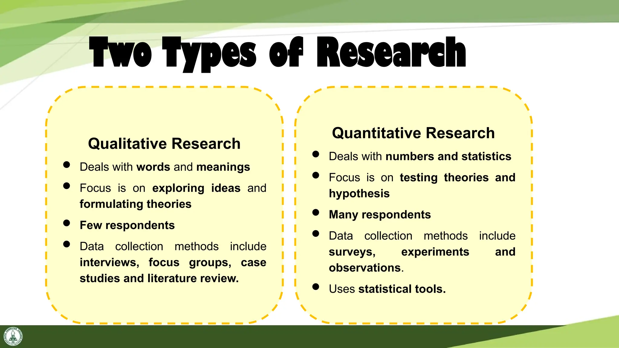 Orientation-PR2 (Types of Quantitative Research) | PPTX