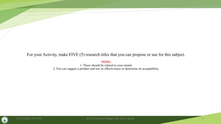 Orientation-PR2 (Types of Quantitative Research) | PPTX