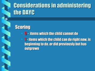 Orientation to the DAYC | PPT