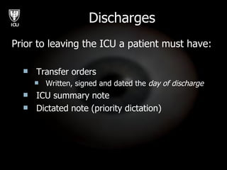 Orientation To The Icu | PPT