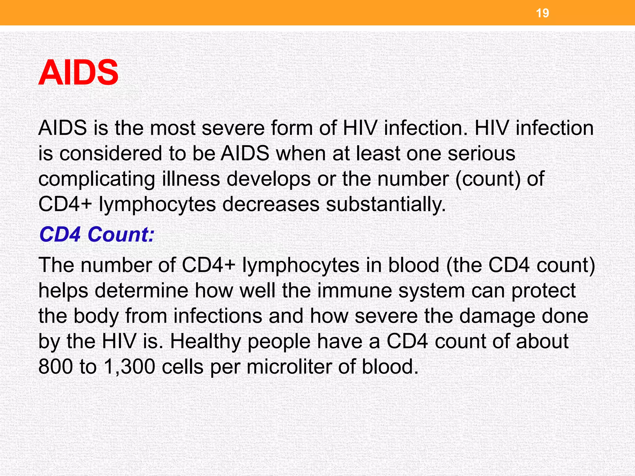 Orientation about HIV, AIDS and STIs | PPTX