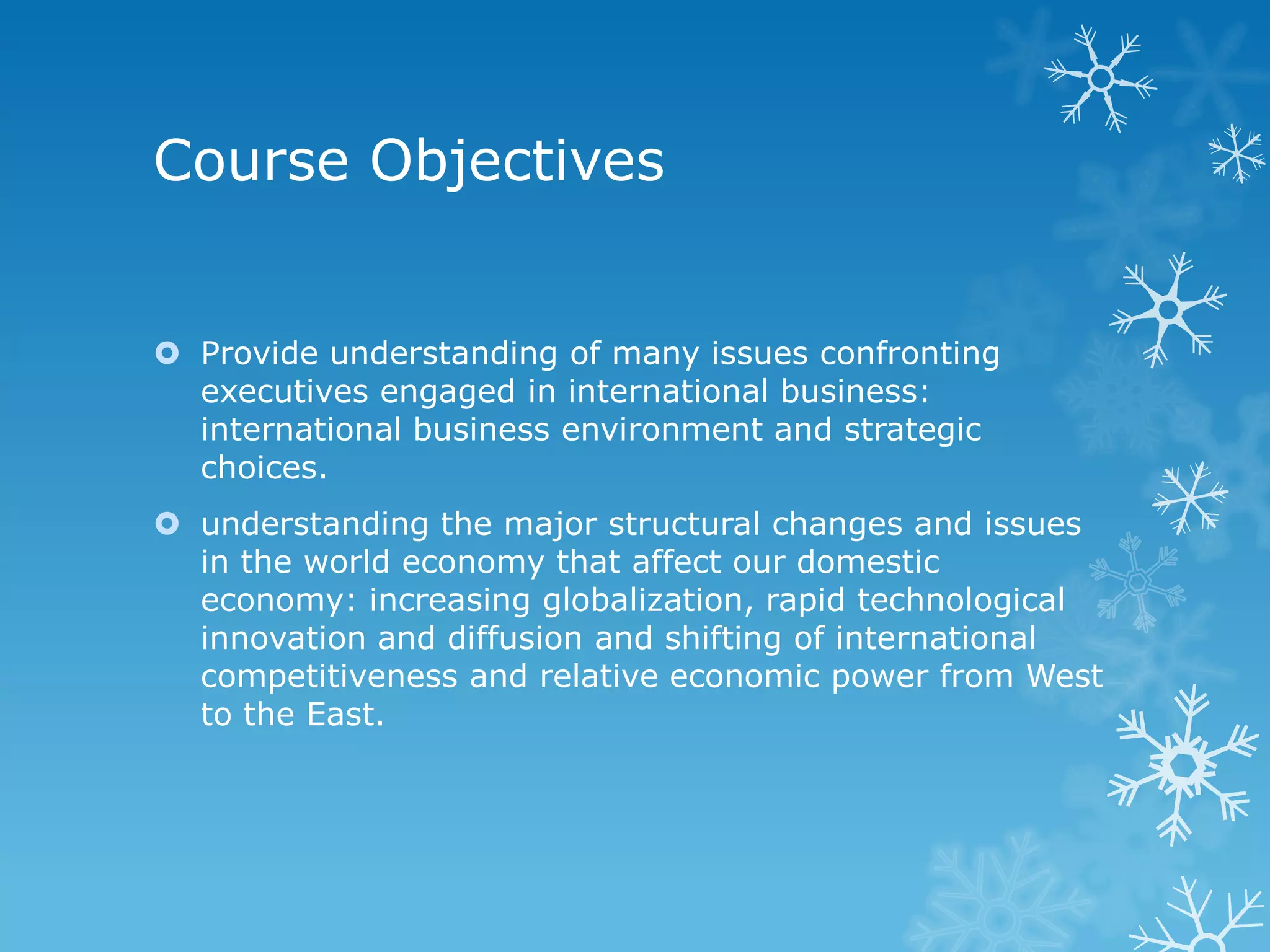 Orientation and overview of International Business | PPT