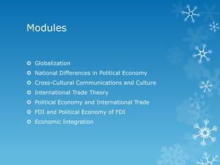 Orientation and overview of International Business | PPTX