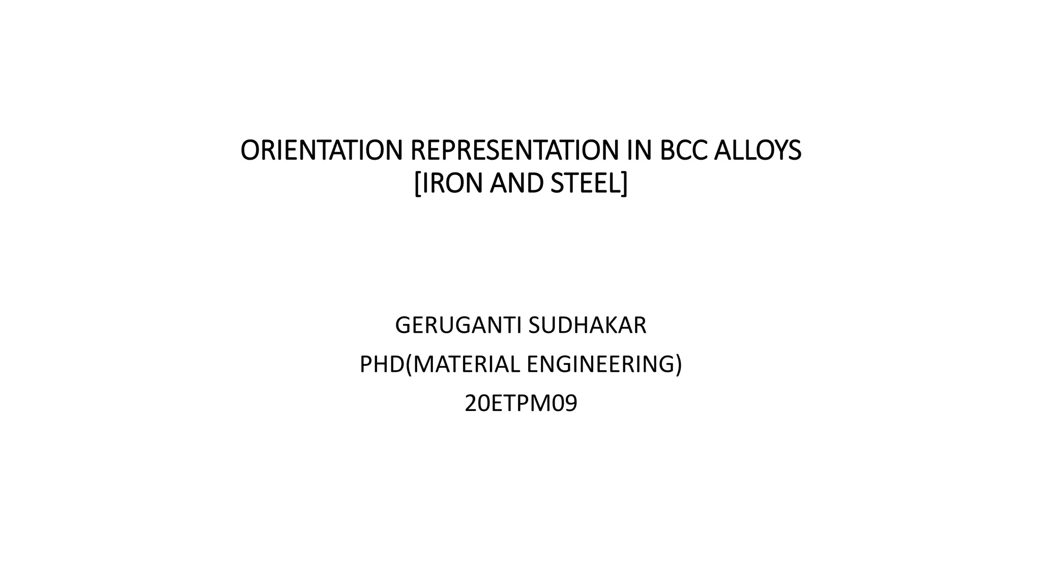ORIENTATION BCC.pptx | Chemistry | Science