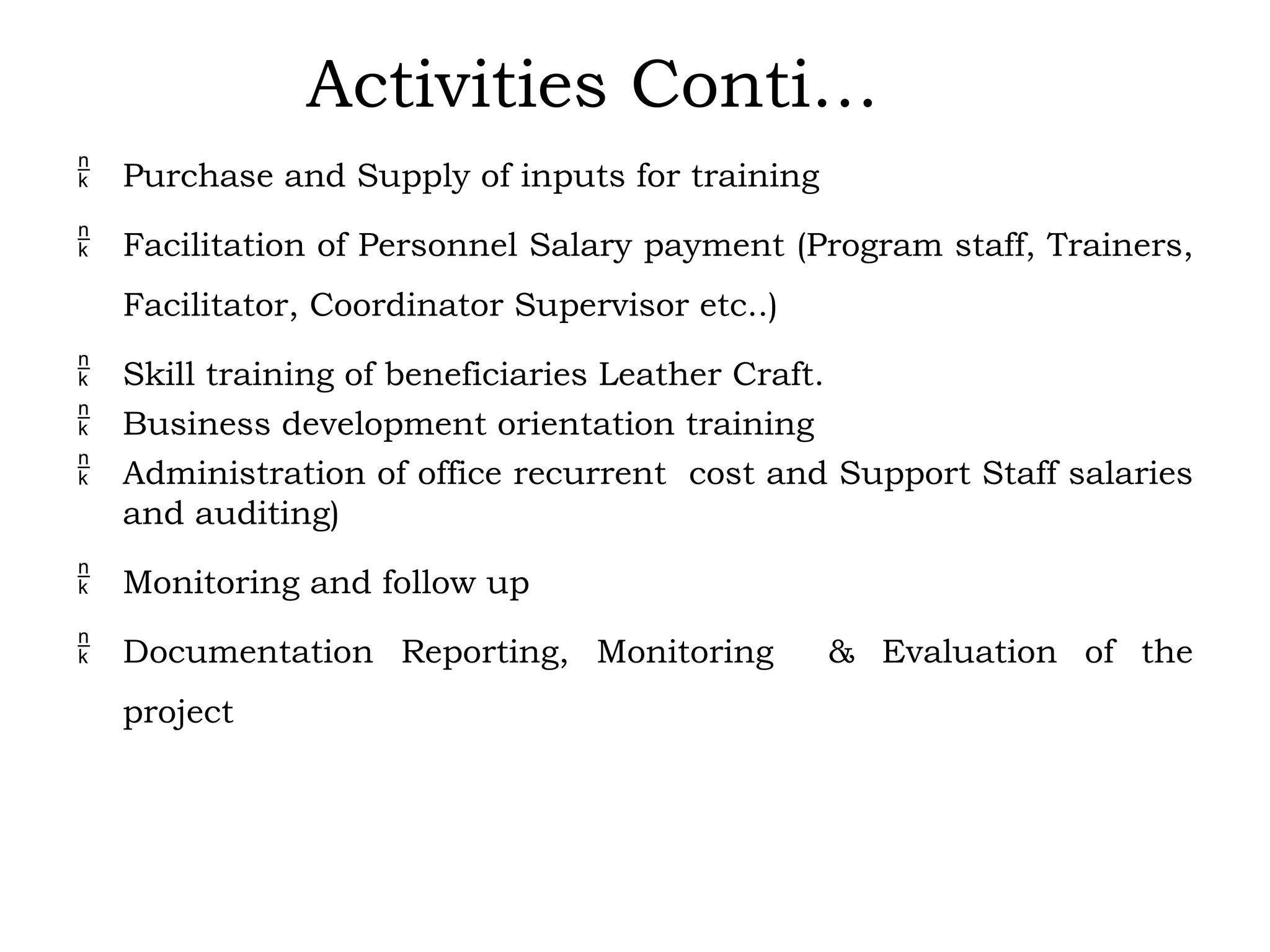 Orientation For Core Facilitation team of Leather crafSkill development ...