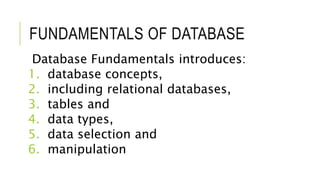 Orientation for Fundamentals of Database.pptx