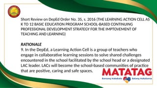 orientation LAC session RANDY presentation | PPT