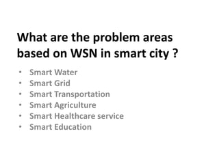 Involvement of WSN in Smart Cities | PDF