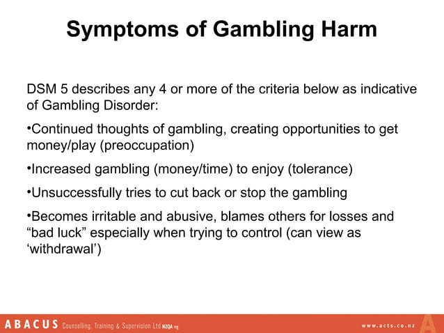 Orientation Module – Gambling Harm Minimisation | PPT