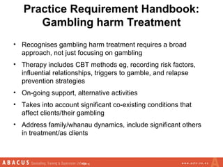 Orientation Module – Gambling Harm Minimisation | PPT