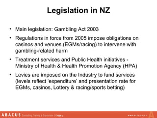 Orientation Module – Gambling Harm Minimisation | PPT