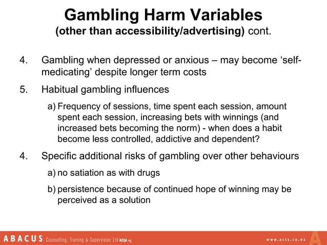 Orientation Module – Gambling Harm Minimisation | PPT