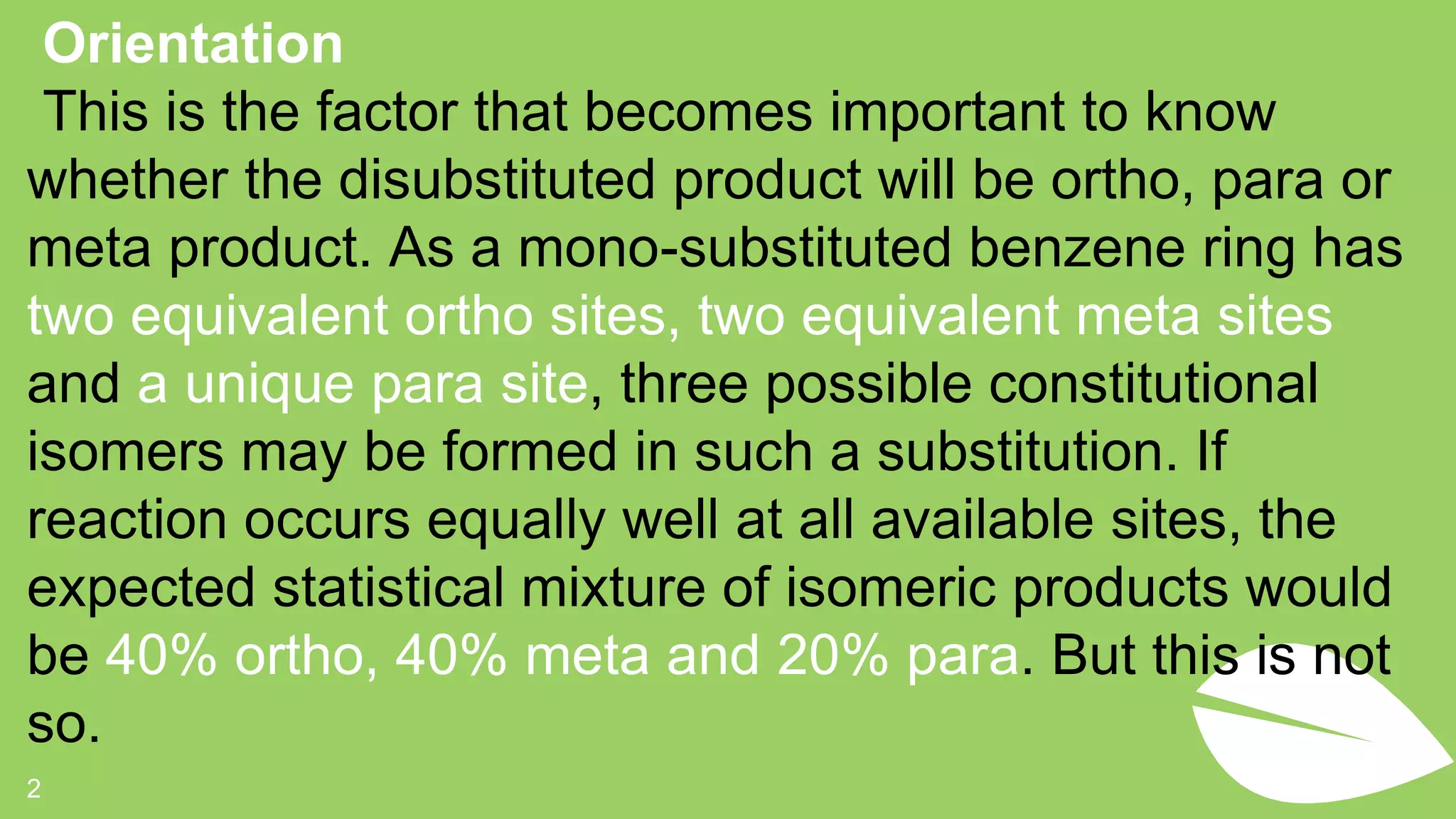 orientation of benzene .pptx