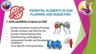 ORIENTATION ON GENDER DEVELOPMENT PLAN AND B UDGET | PPTX