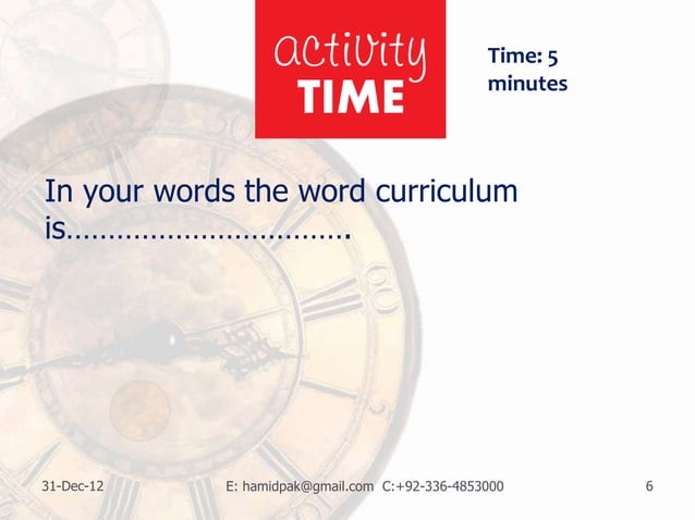 Orientation on mathematics curriculum | PPTX