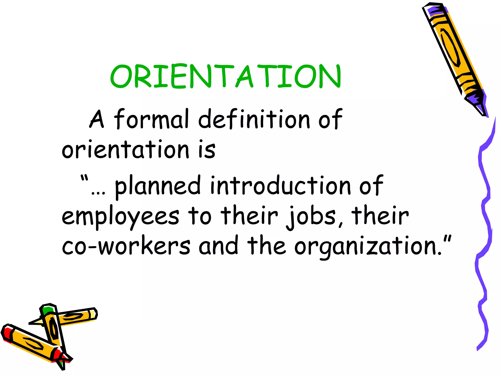 Orientation & placement | PPT