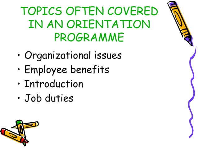 Orientation & placement | PPT | Resume Writing and Advice | Job Search