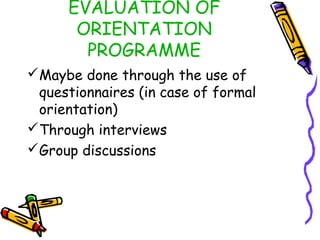 Orientation & placement | PPT