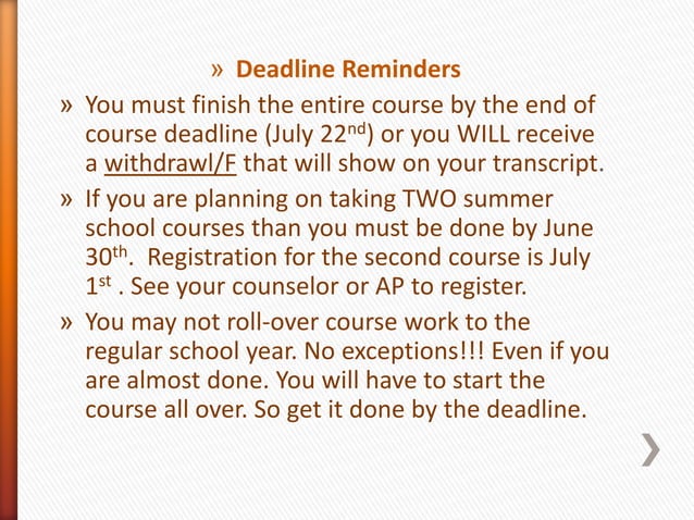 Orientation Summer school Powerpoint 2014 | PPT