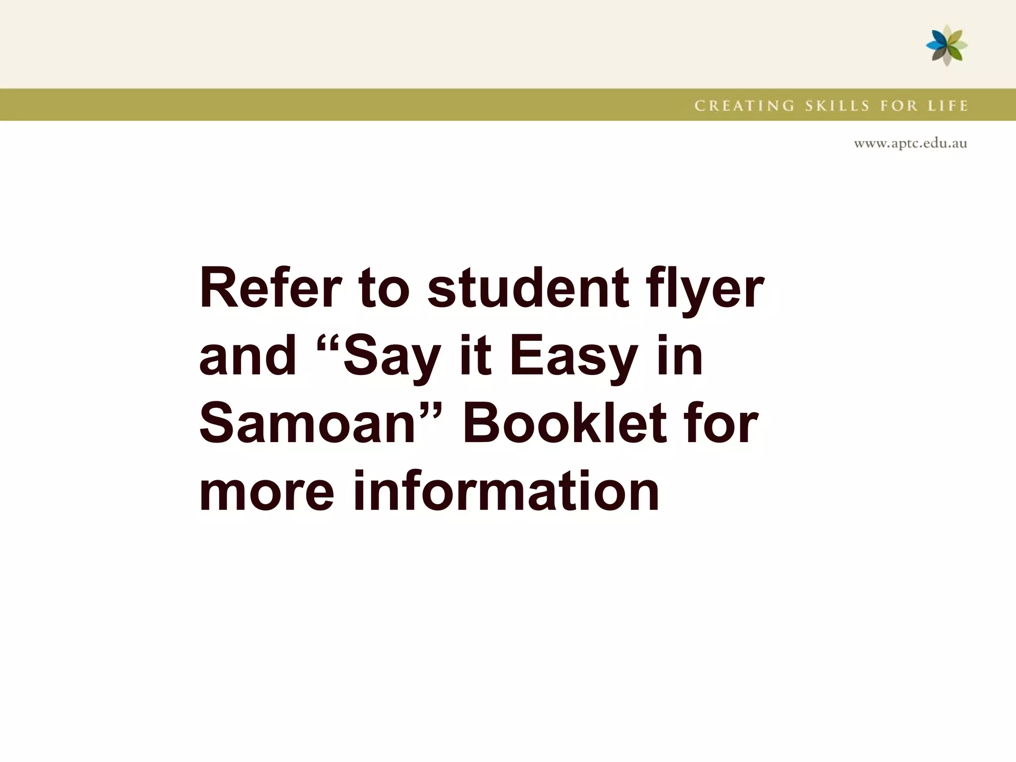 Orientation ppt samoan culture 21 01 2013 | PPT