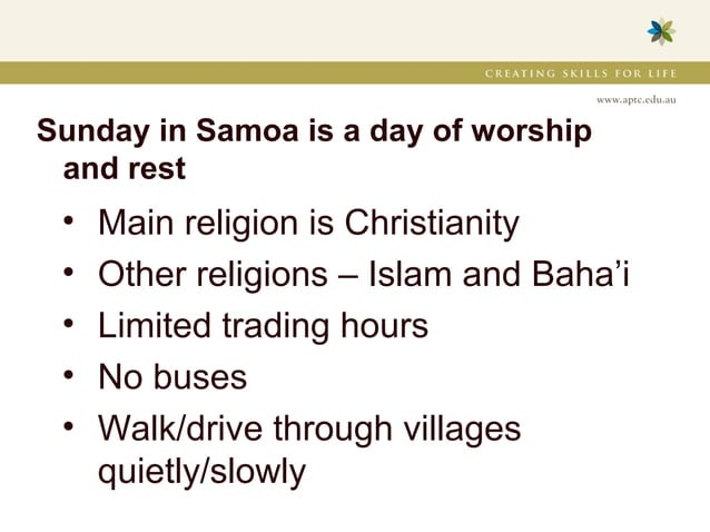 Orientation ppt samoan culture 21 01 2013 | PPT