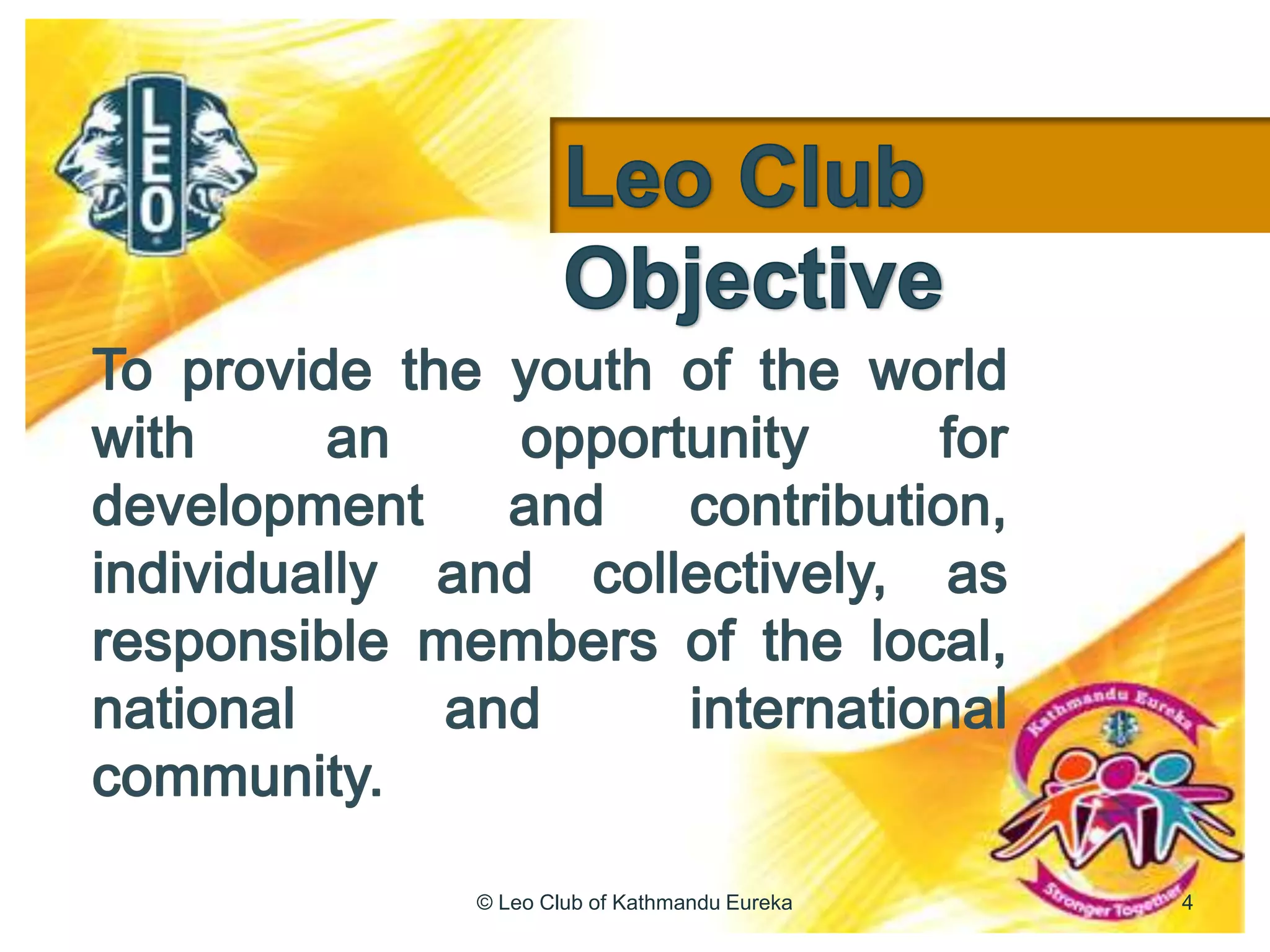 Orientation and Training Resources for Leo Clubs. | PPTX