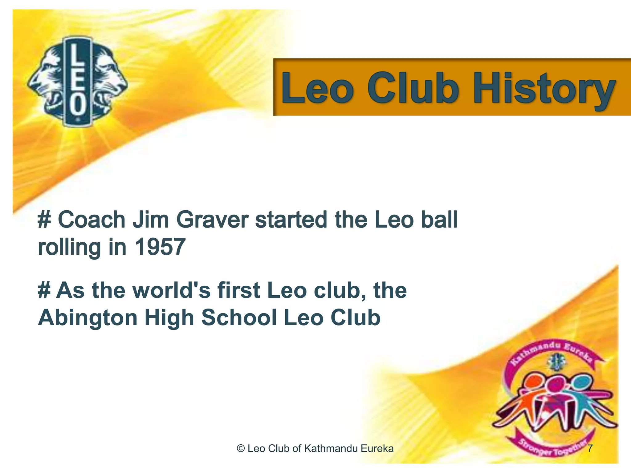 Orientation and Training Resources for Leo Clubs. | PPTX
