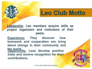 Orientation and Training Resources for Leo Clubs. | PPT