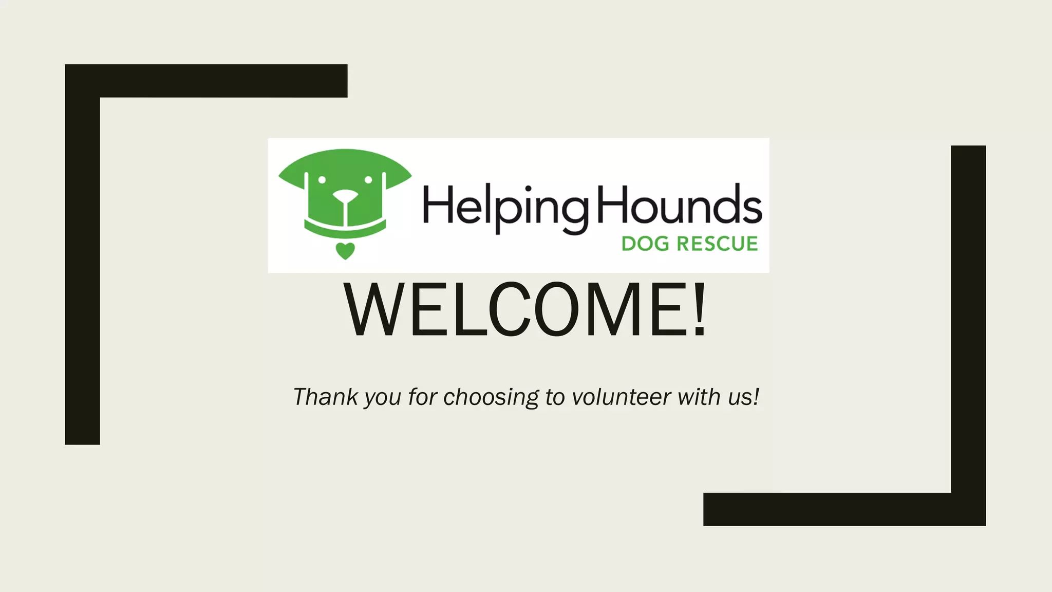 HHDR Volunteer Orientation Presentation | PPT