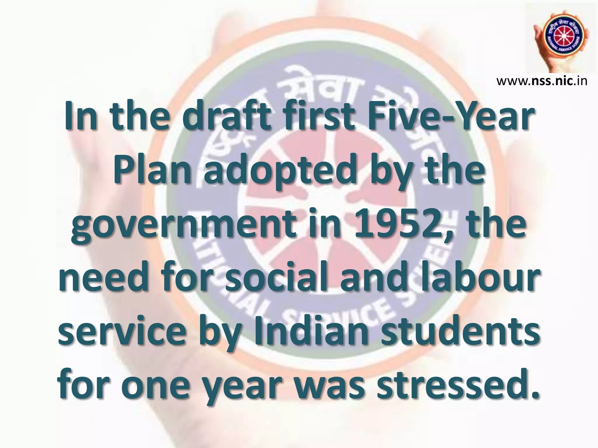 Orientation programme for National Service Scheme | PPTX