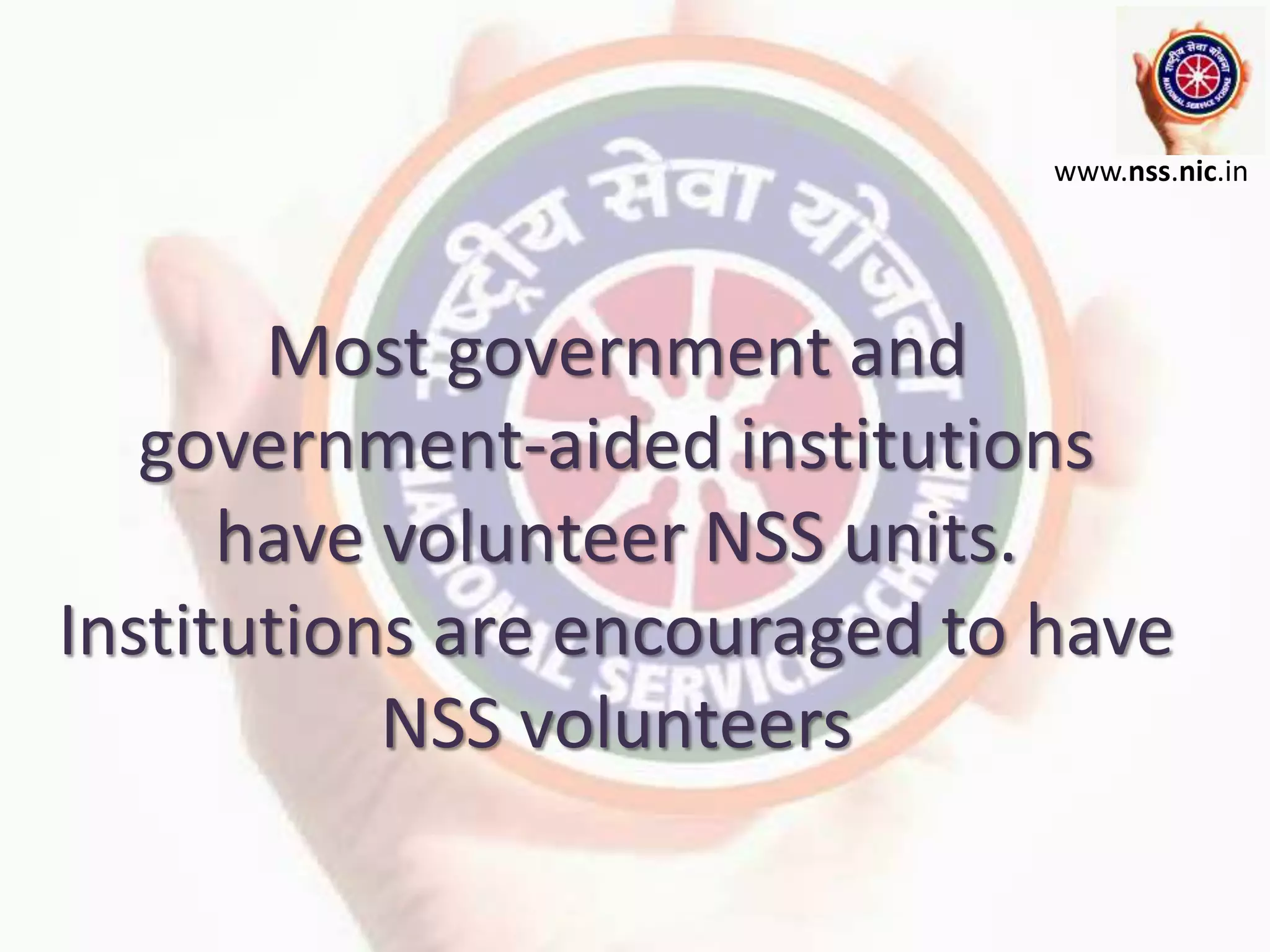 Orientation programme for National Service Scheme | PPTX