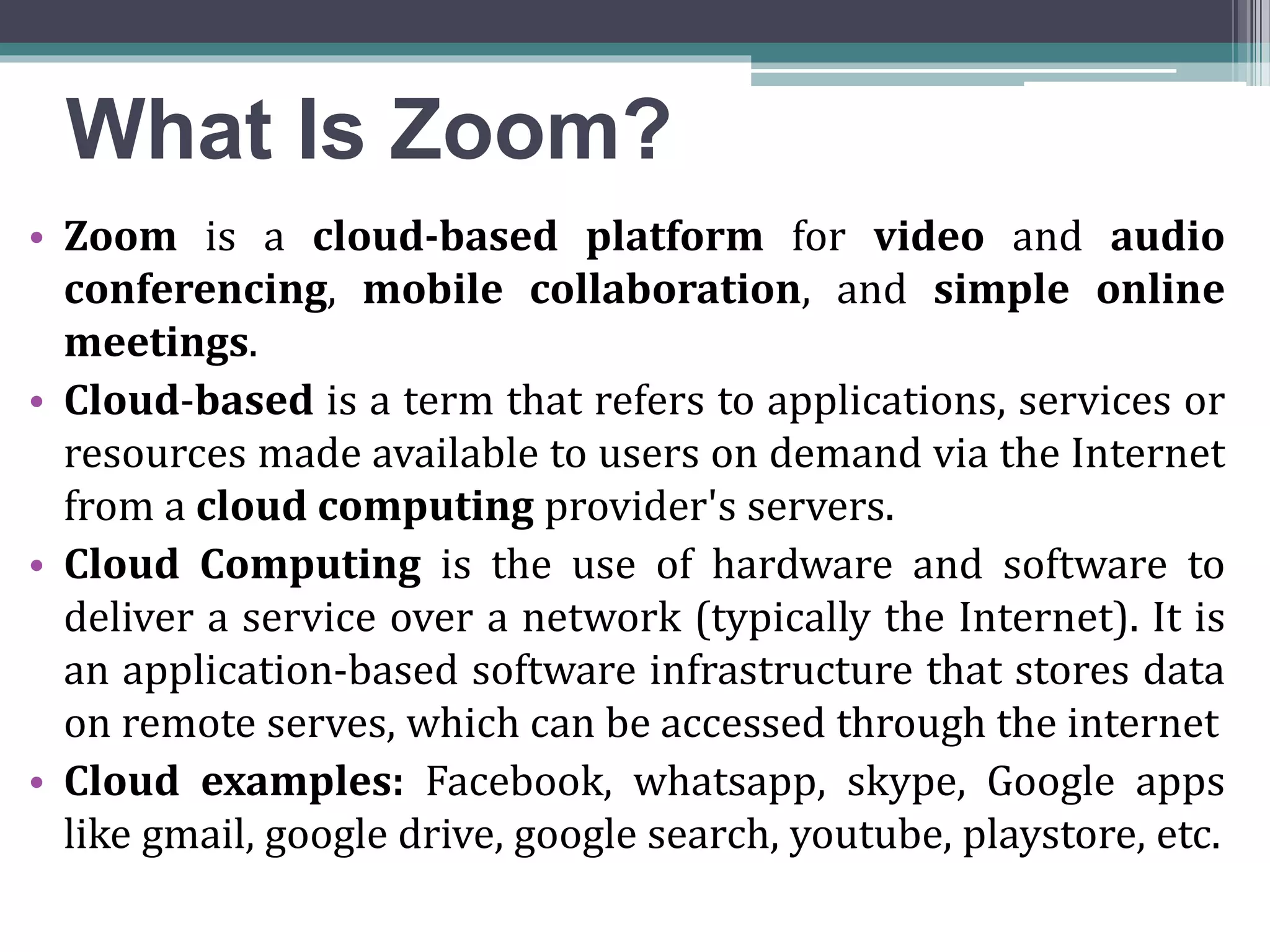 Orientation programme teaching learning process through zoom | PPTX