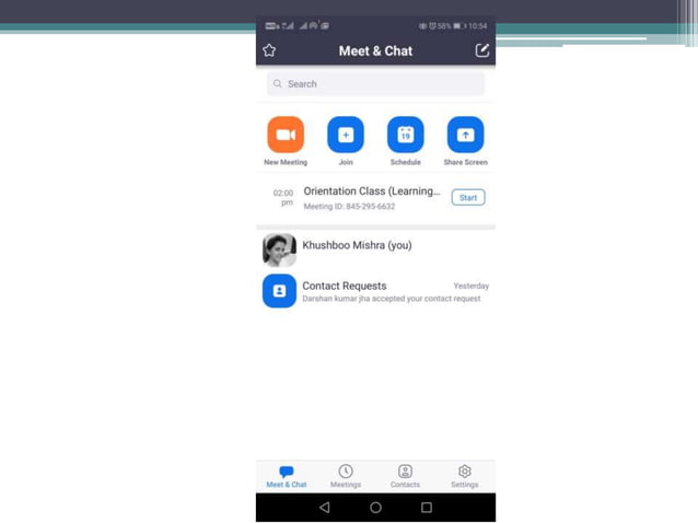 Orientation programme teaching learning process through zoom | PPTX