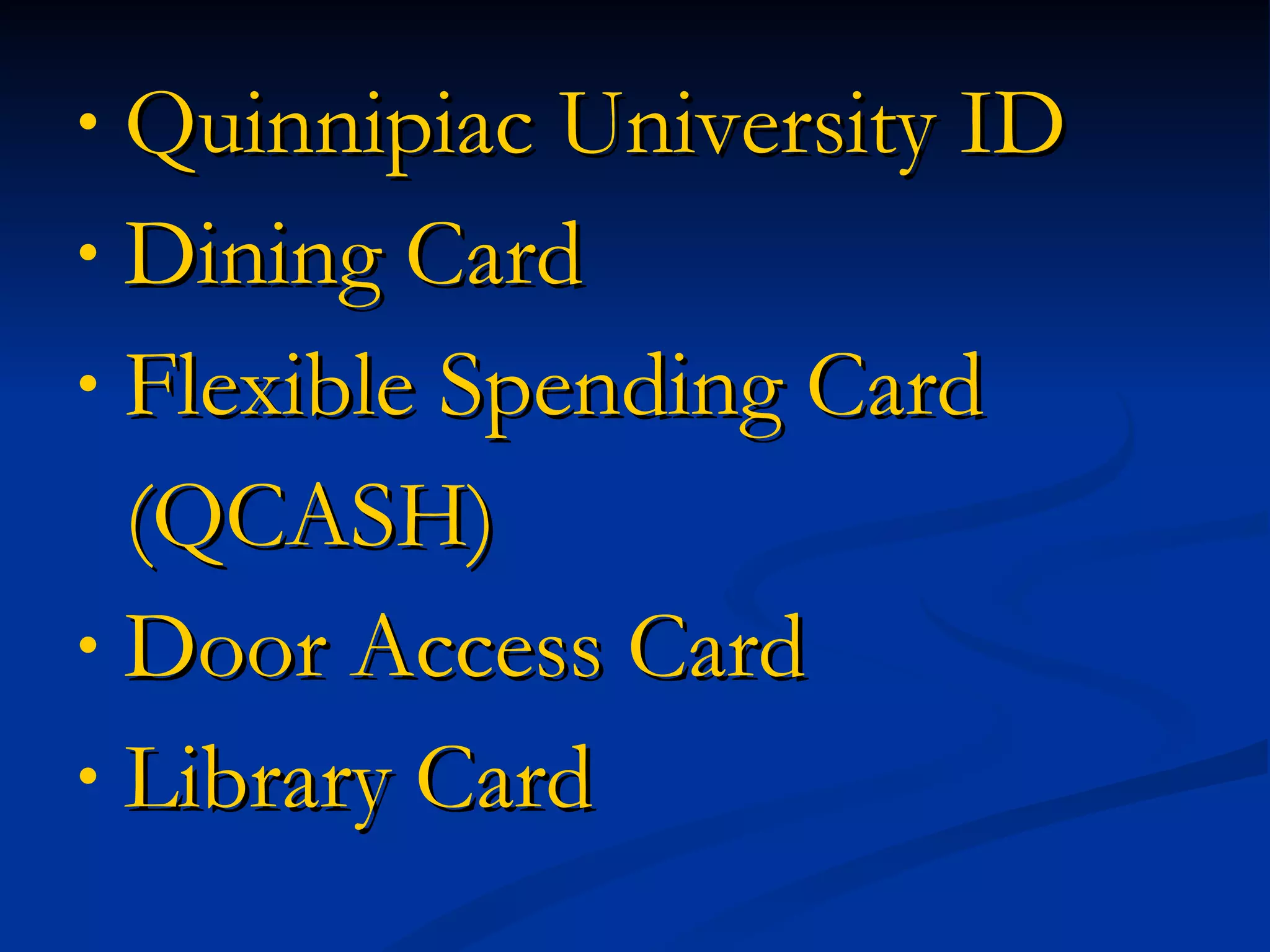 What is the QCard? | PPT