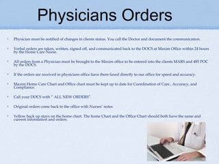 Orientation to Home Care Nursing | PPT