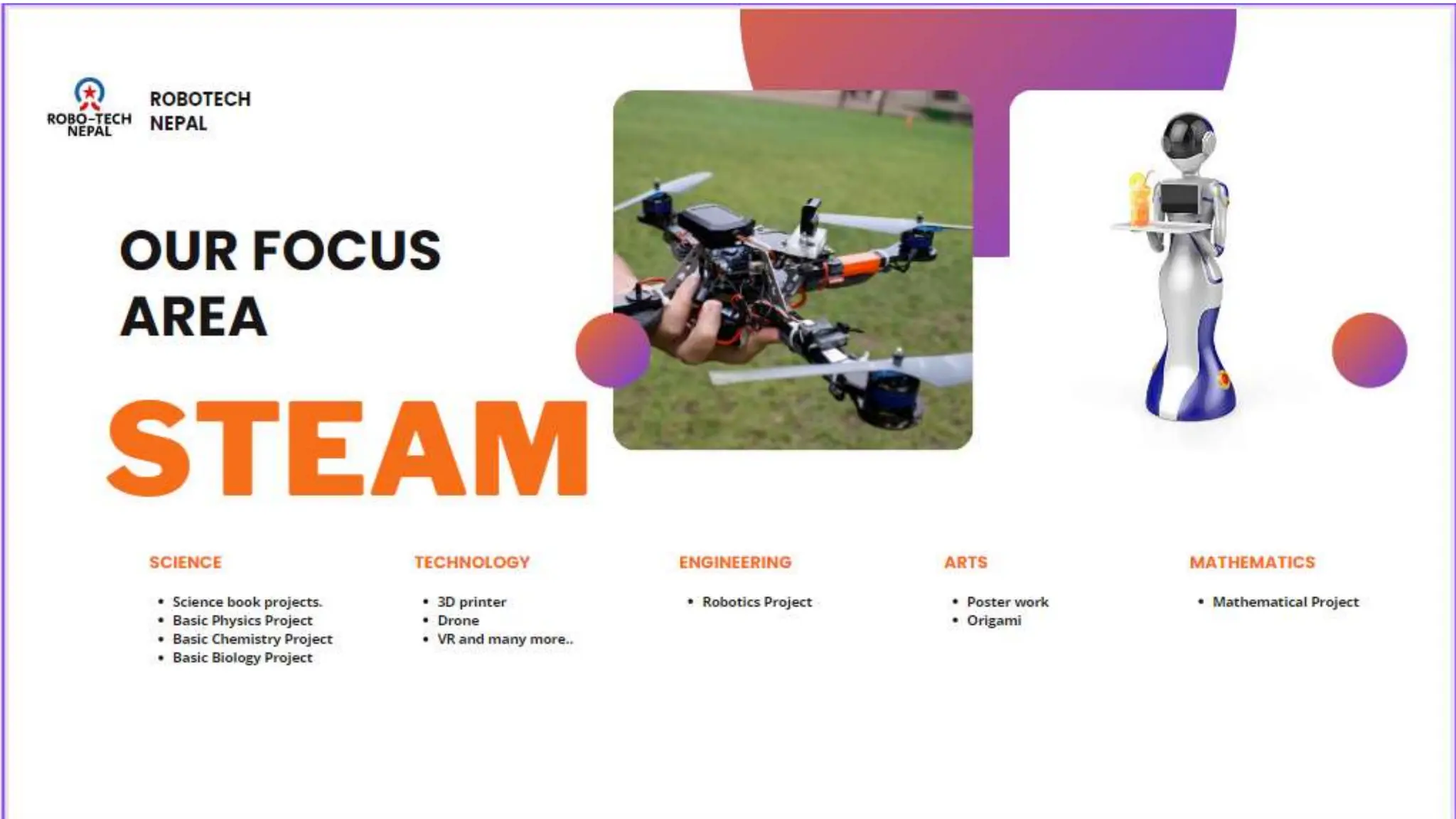 Robotech Nepal offers robotics classes from class 4 to 12 grades | PPTX