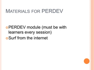 Orientation to personal development | PPTX