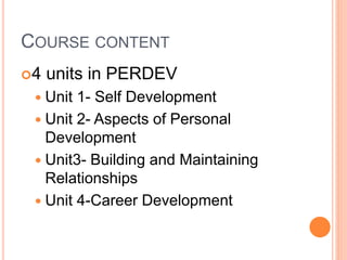 Orientation to personal development | PPTX