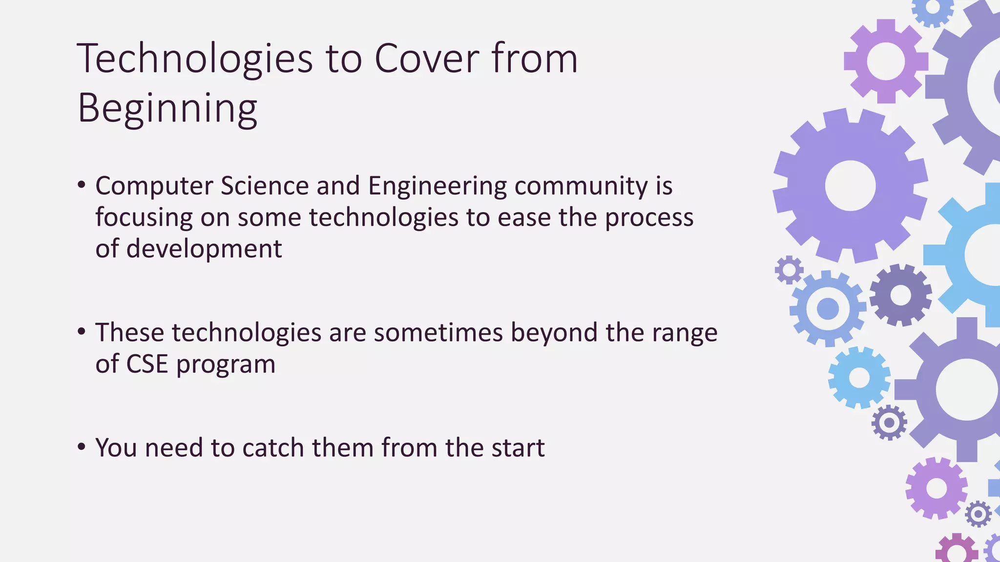Orientation Slide for Computer Science and Engineering Students | PDF