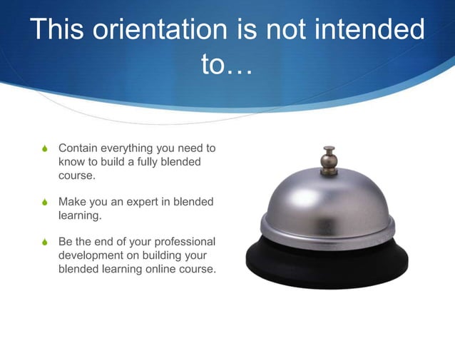 Orientation welcome message | PPT