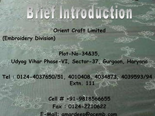 Orient Craft Embroidery A Profile (Nx Power Lite) | PPS