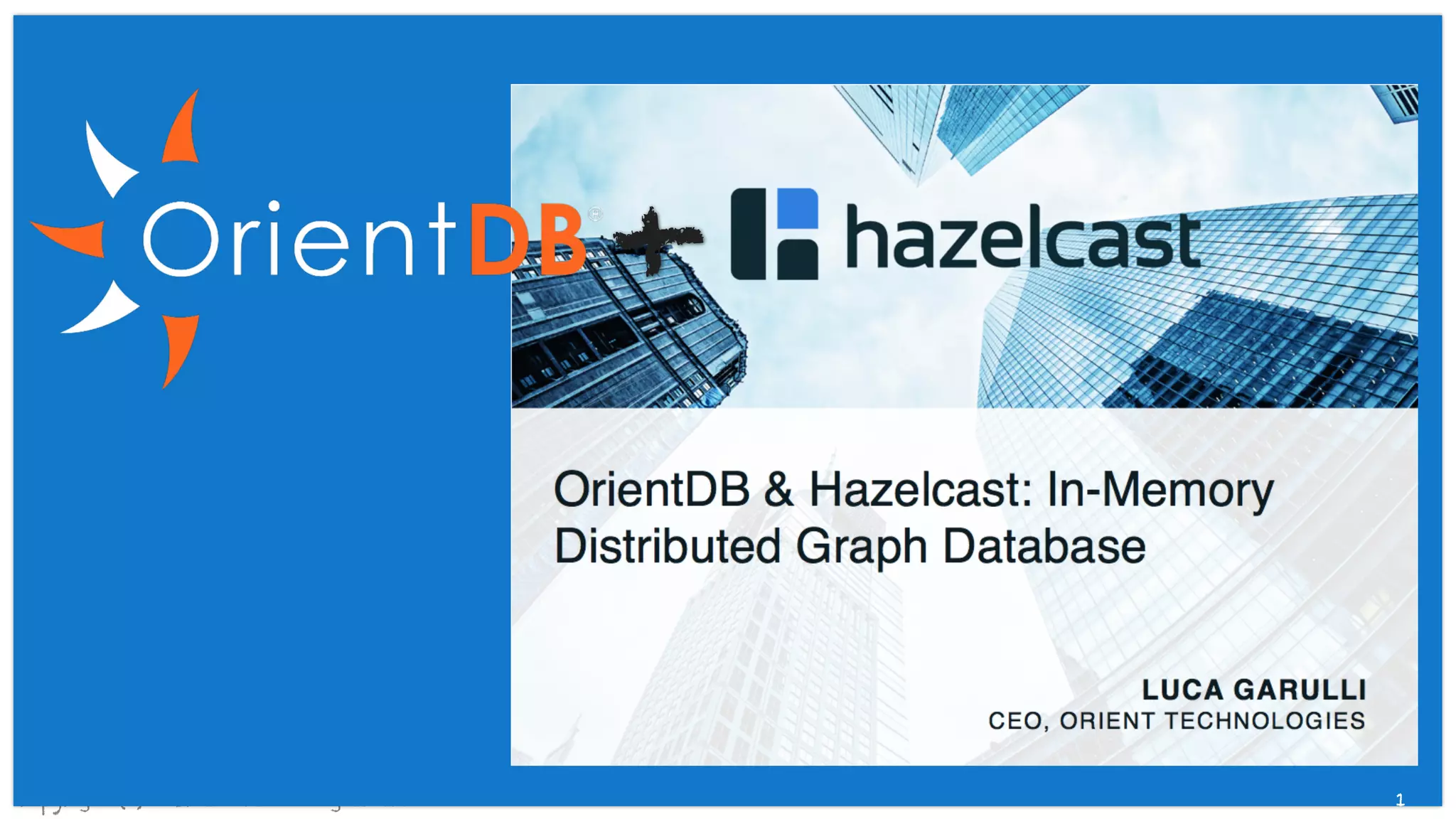 OrientDB & Hazelcast: In-Memory Distributed Graph Database | PPT