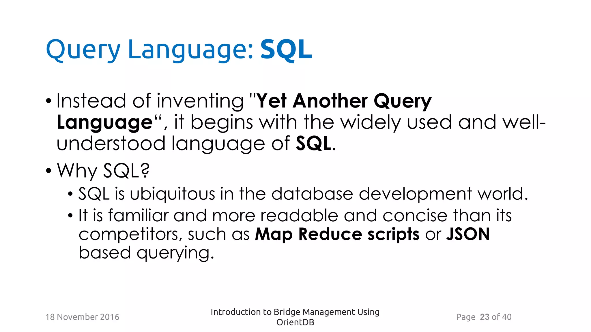 Bridge Management System Using NoSQL Solutions | PDF | Databases | Computer Software and ...