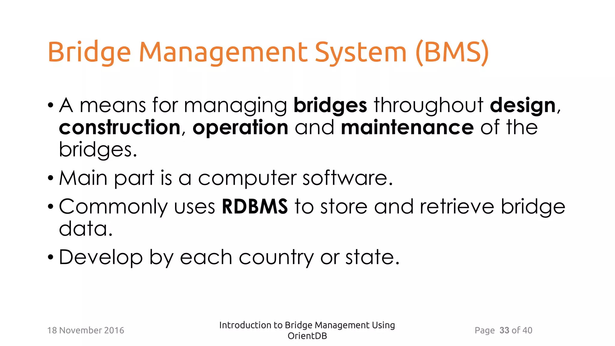 Bridge Management System Using NoSQL Solutions | PDF | Databases ...